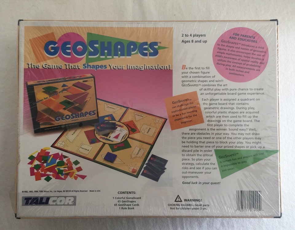 Geoshapes Game Math Geometry New Other | eBay