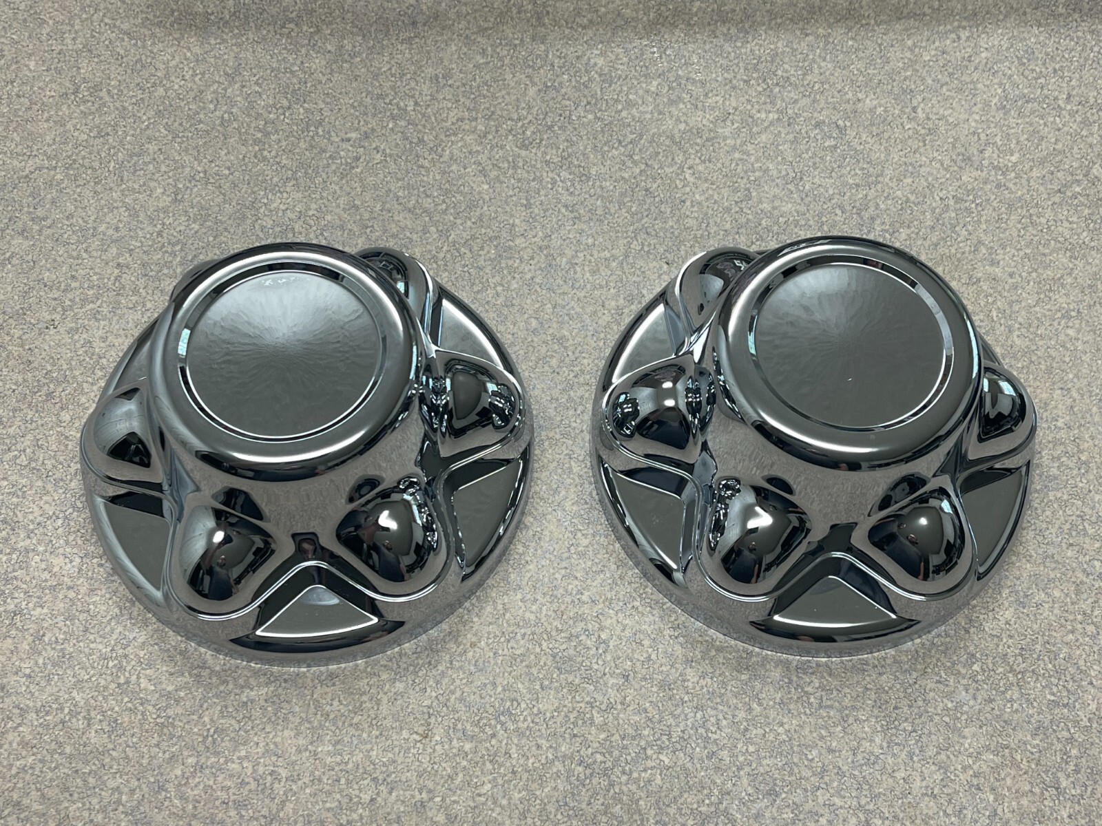New (2) Chrome Trailer Wheel Hub Cap Covers 6 lug 6 X 5.5" pattern | eBay