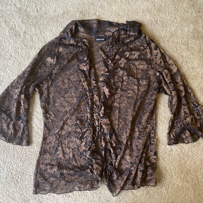 Women’s Avenue Sheer Top Brown Size 14-16 | eBay