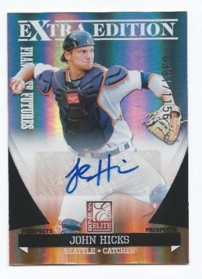 JOHN HICKS 2011 Donruss Elite AUTO AUTOGRAPH Baseball Card #'d /1156 ...