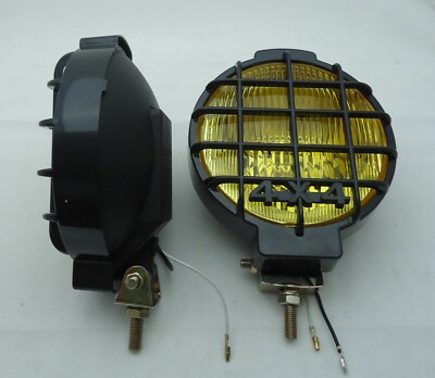 2x 6" Amber Lens Off Road Truck/car/van Driving/Fog Light with Grille ...