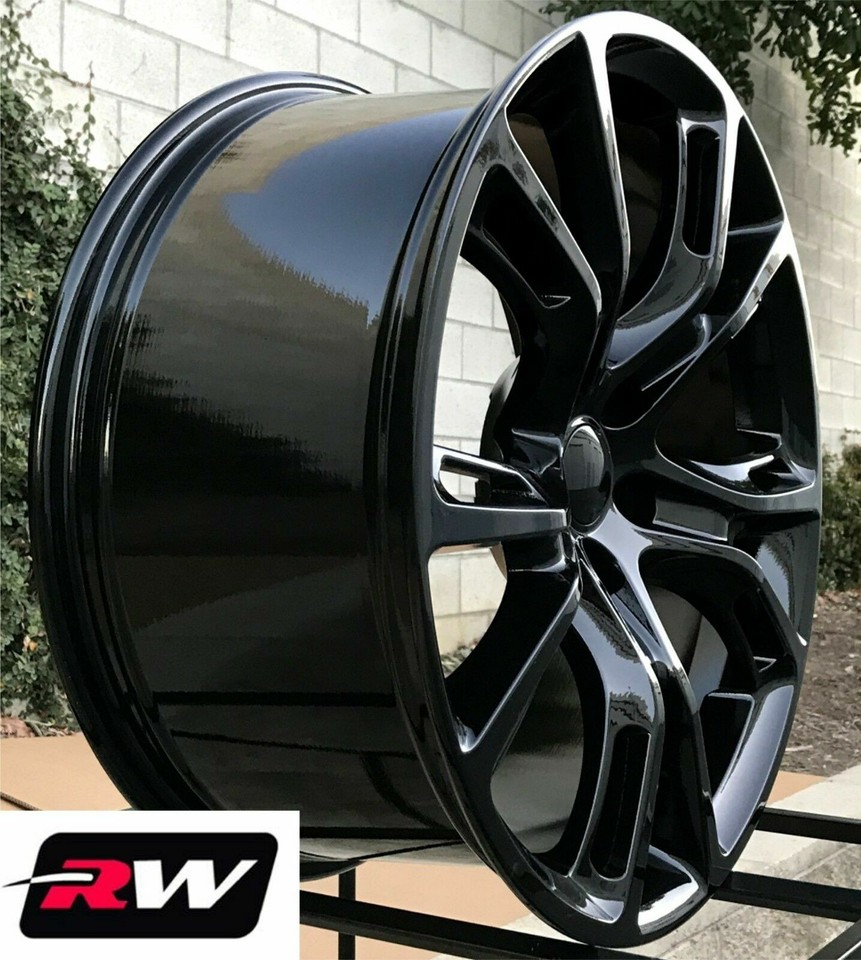 for Jeep Grand Cherokee SRT aftermarket Wheels 22" inch Gloss Black ...