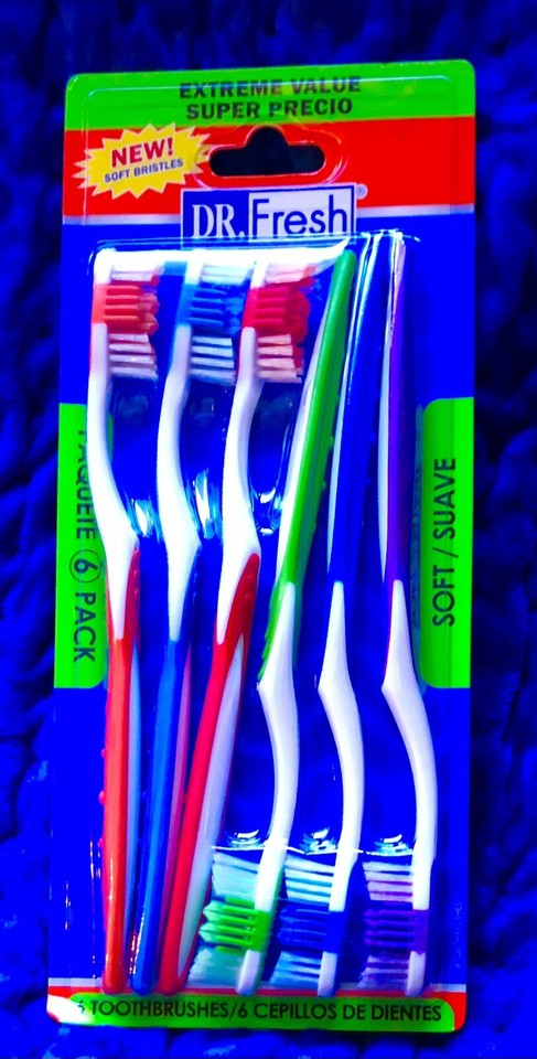 Dr. Fresh 11 Toothbrushes for The Family ALL SOFT-6 Adult & 5 Kids FREE ...