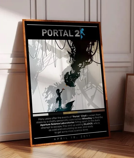 Portal 2 Poster Print | Gaming Poster | eBay