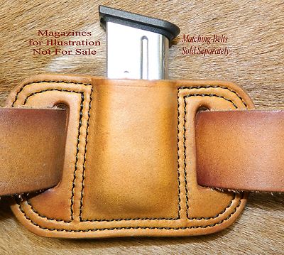 Leather MAG POUCH for 9mm /.40 Single Stack magazine fits Springfield ...