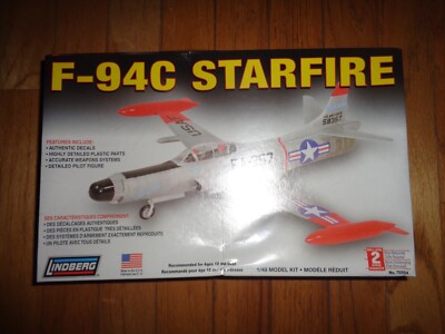 Lindberg F-94C Starfire Airplane Plastic Model Air Force No. 70554 1:48 ...