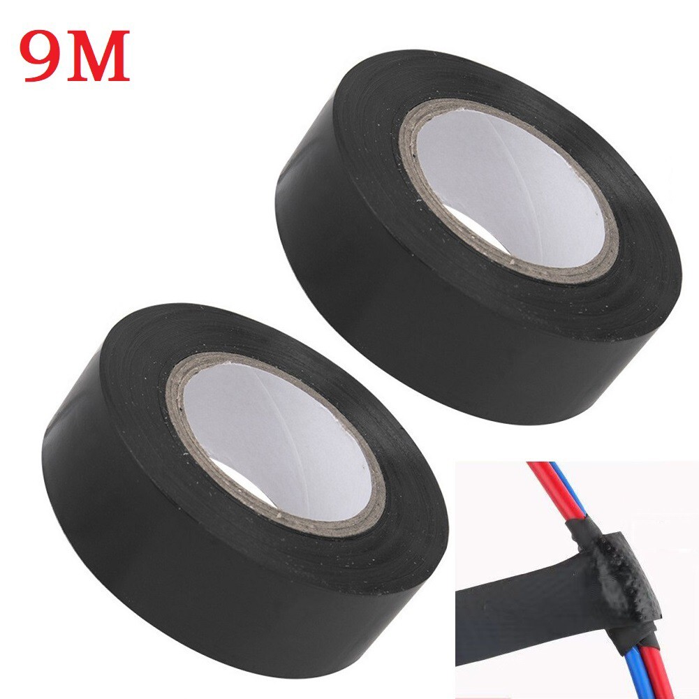 2PCS Electrical Adhesive Cloth Tape For Cable Harness Wiring Length ...
