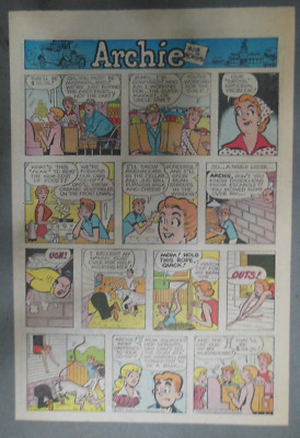 Archie Sunday Page by Bob Montana from 7/8/1973 Tabloid Size Page ! | eBay