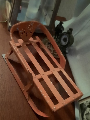 Russian Snow Sleds for doll bear Small Aluminum Toy Soviet Russia ...