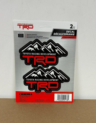 Set of 2 TRD Mountain Calcomania Toyota Decal Decals Officially ...
