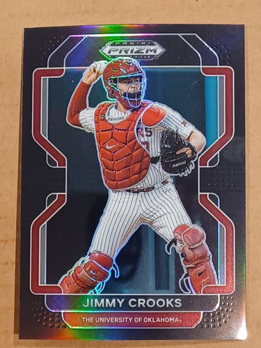 2022 Prizm Draft Picks Baseball Black #PDP127 Jimmy Crooks - Oklahoma ...