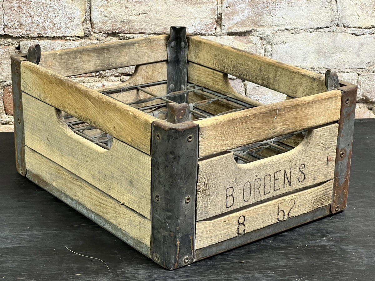 Vintage Milk Crate Wood