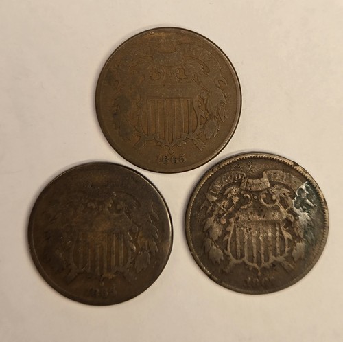[Lot of 3] Two 2 Cent Piece US Coins G-VG Condition | eBay