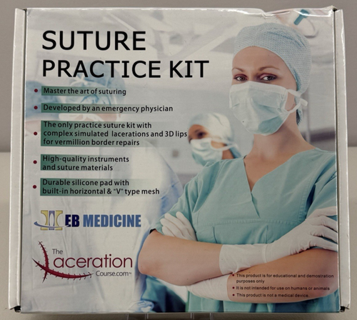 Suture Practice Kit EB Medicine The Acceleration Course ER Nurse Doctor ...