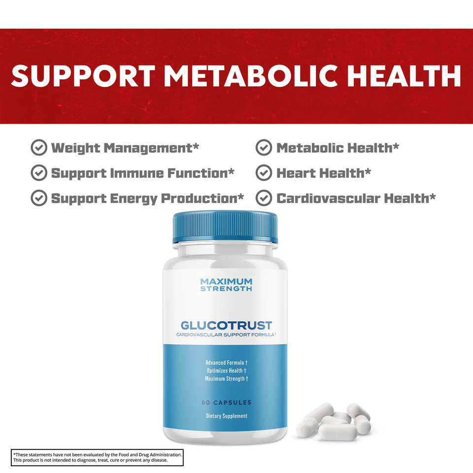 (3 Pack) Glucotrust, Glucotrust Blood Sugar Support Supplement (180 ...