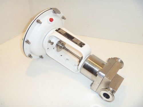 1" Fisher Baumann 32-84021SI 316SS Sanitary Control Valve TFE/EPDM Trim ...