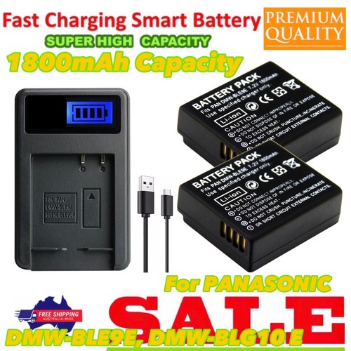 2x Battery / USB Charger For Panasonic Lumix DMC-GX7 DMC-GX80 DMC-GX85 ...