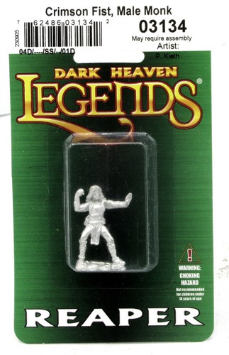 Reaper 03134 Crimson Fist Male Monk (Dark Heaven Legends) Unarmed Half ...