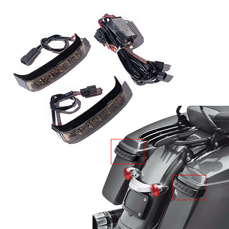 Saddlebag Run Brake LED Turn Lights fit For Harley FLHTCU/FLHTCUL/FLHTK ...