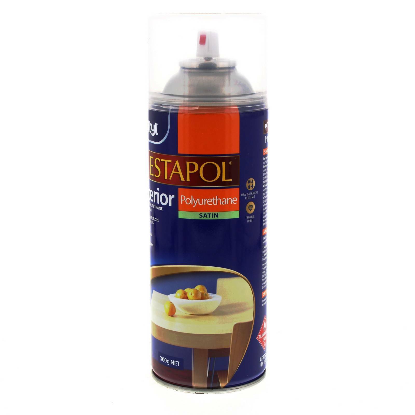 Estapol Aerosol Satin Interior Spray Paint 300g Wattyl Honey Toned ...