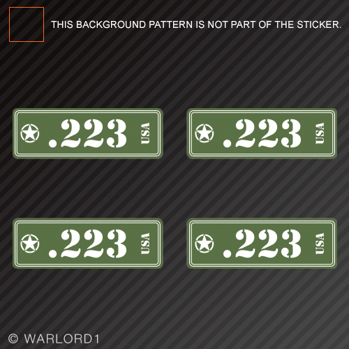 .223 Ammo Can Sticker Set Classic Edition Die Cut Decal bullet 223 | eBay