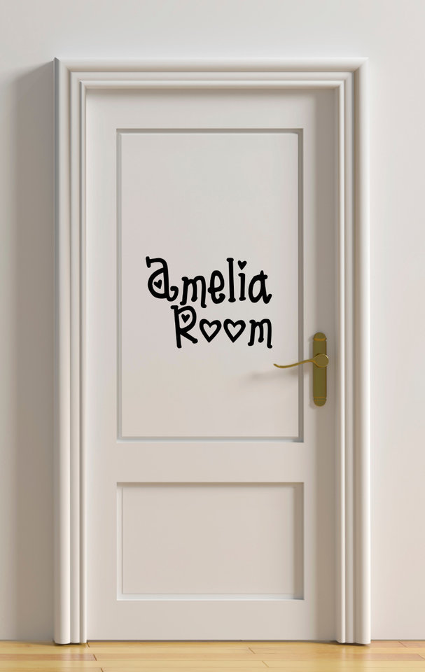 Personalised Name Vinyl Sticker Word Text Cut Fancy Font Sticker Gift ...