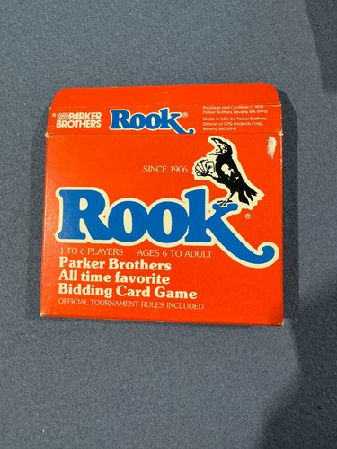 Vintage 1978 ROOK Playing Cards Parker Brothers Sealed cards | eBay
