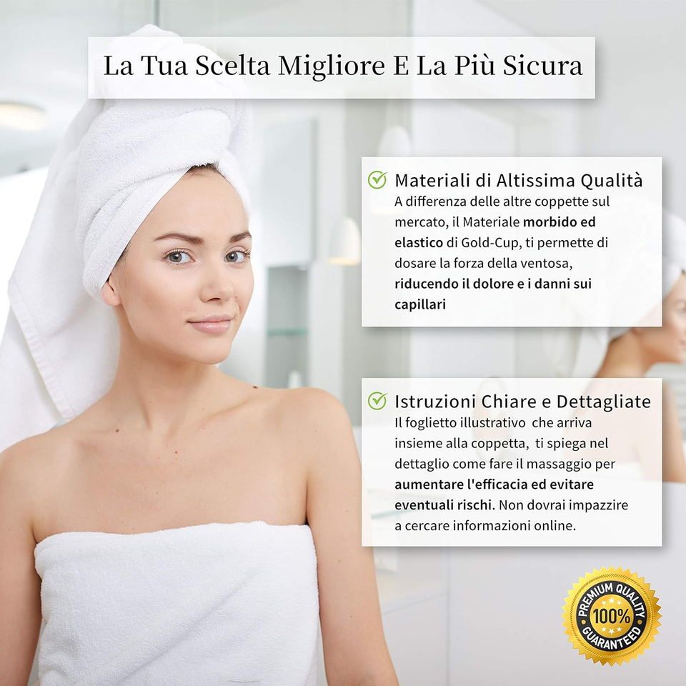 Coppetta Anticellulite Originale Gold-Cup - Trattamento Cellulite ...