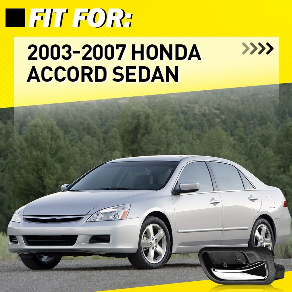 2Pcs Inside Interior Door Handle Rear LH+RH for 2003-2007 Honda Accord ...
