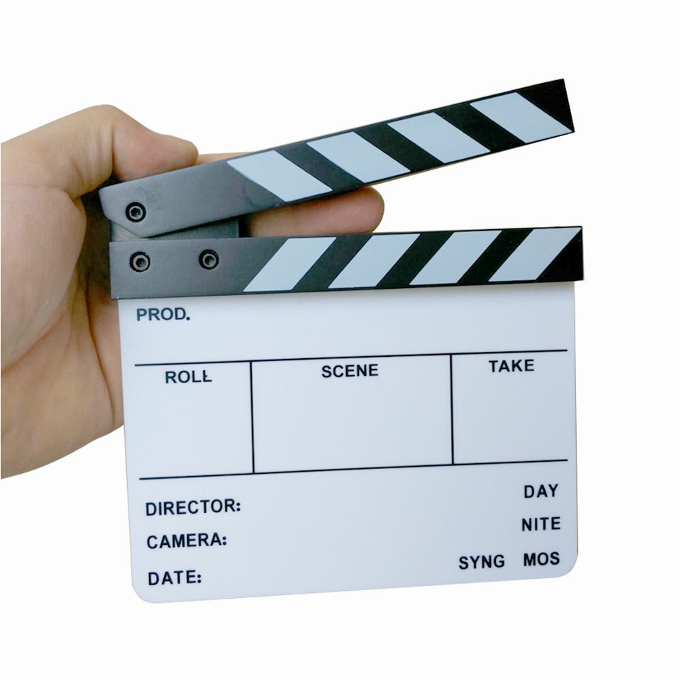 Mini Director Movie Video Slate Clapboard Film Clap Stick Clapper Board ...