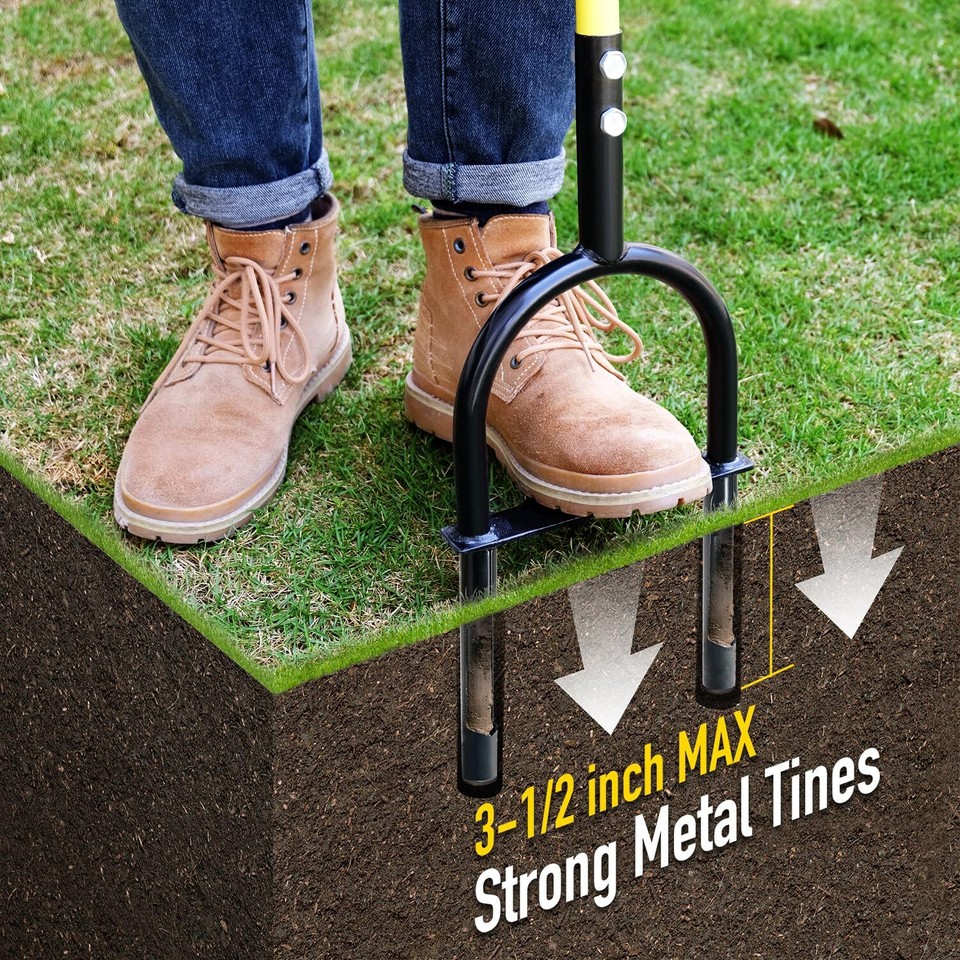 Core Aerator Lawn Tool Manual Plug Coring Tool Grass Aerators for Yard ...