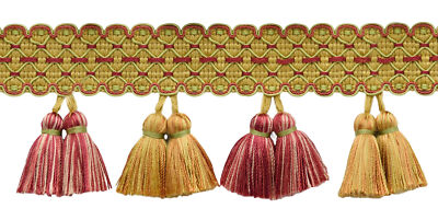 Gimp Mit Voller Doppelquaste, Farbe# AR02 - Garten Gold [5 Yards] | eBay.de