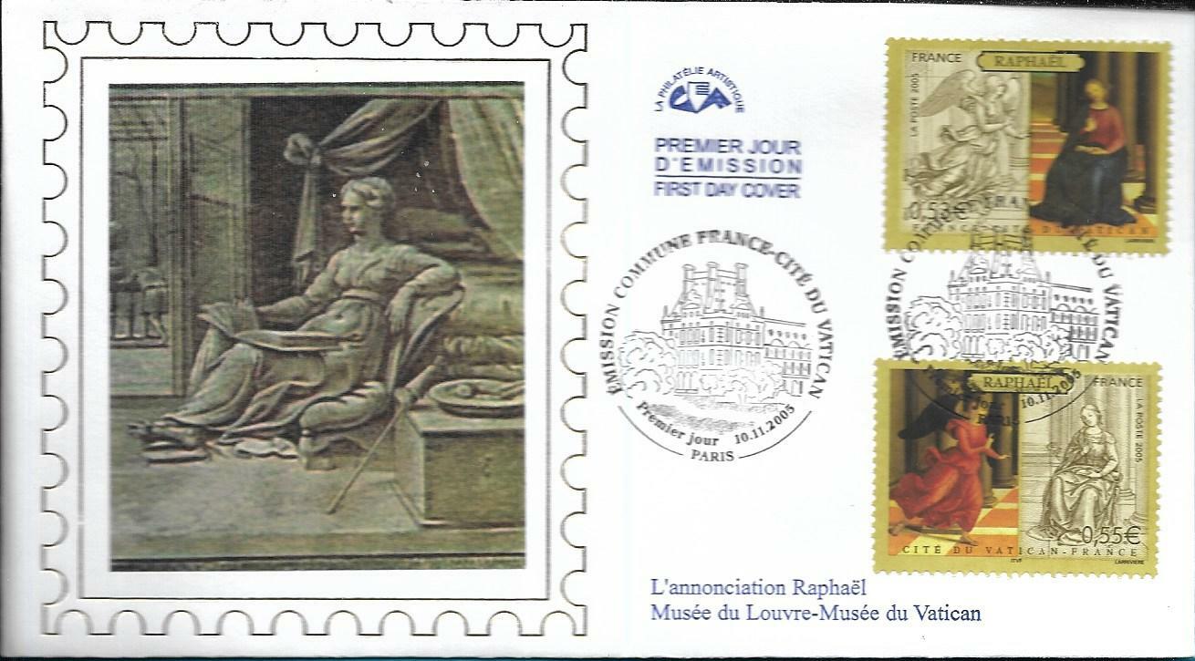 3838/9+ FDC ENVELOPPE 1er JOUR CEF L' ANNONCIATION RAPHAEL | eBay