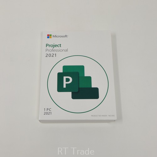 Microsoft Project 2021 Professional 1 User 1 PC - Retail Box New | eBay