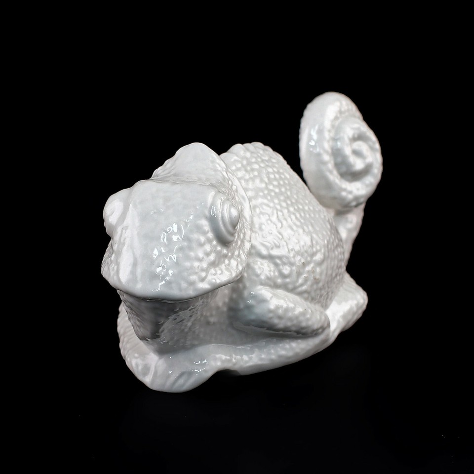 9942856-a Porzellan Figur Chamäleon weiß Wagner&Apel 5x13x5cm | eBay
