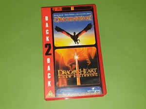 Dragon Heart & Dragonheart A New Beginning Back 2 Back VHS Video ...