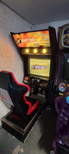 CRAZY TAXI Racing Sit Down Driving Arcade Video Game Machine - CRT ...