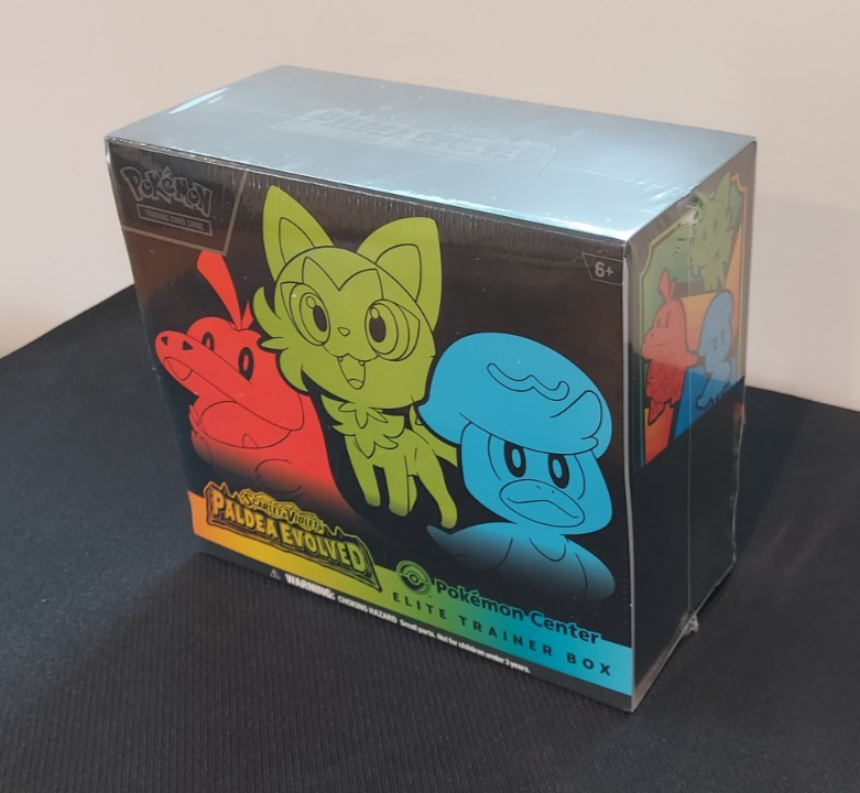 Paldea Evolved - Pokemon Center Exclusive ETB Elite Trainer Box Sealed ...