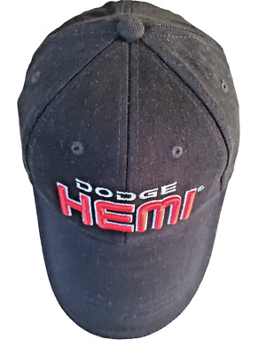 Dodge HEMI Black Baseball Cap - Genuine Dodge/Chrysler Trademark - New ...