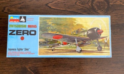 * Monogram 1/48 Mitsubishi A6M5 ZERO Vintage Model kit (1967) Factory ...