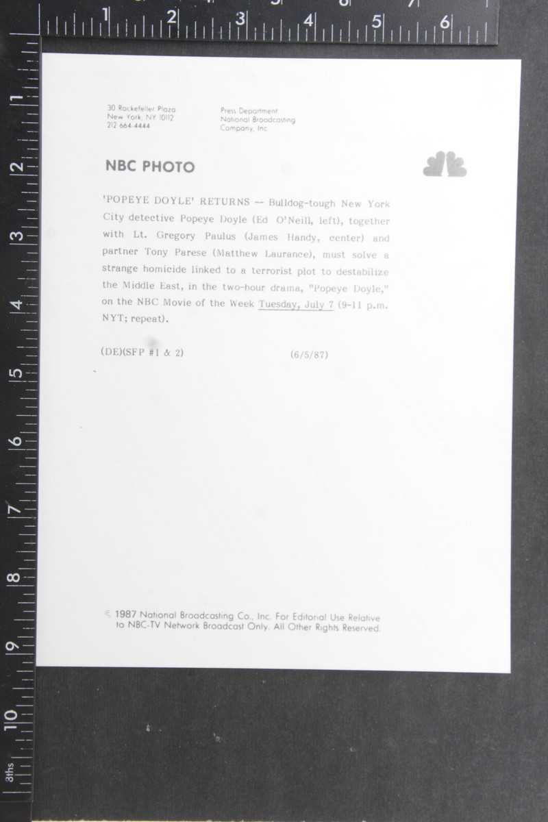 James Handy Ed O'Neill James Handy Matthew Laurance In Popeye Doyle