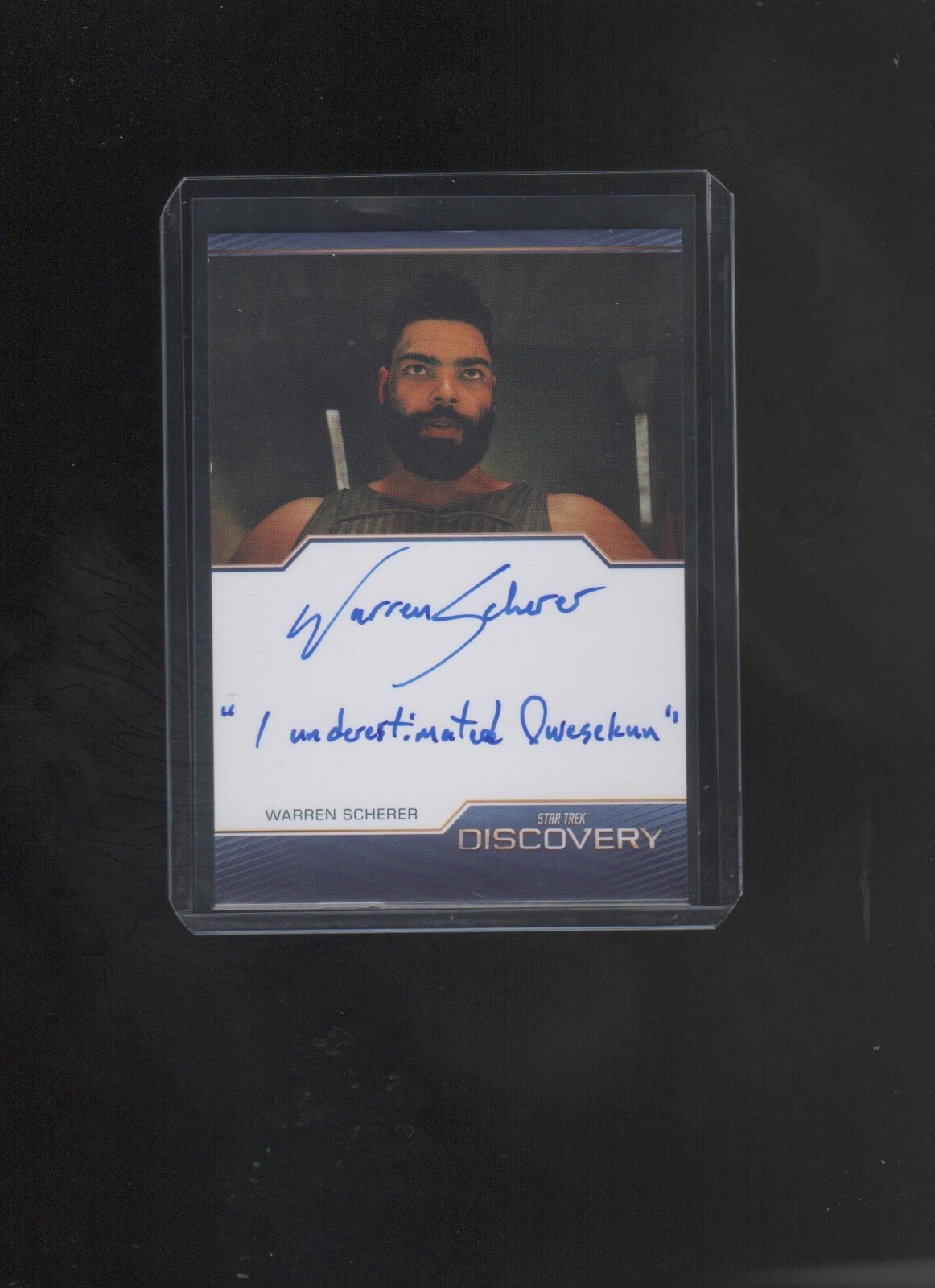 Star Trek Discovery season 4 Warren Scherer autograph with Inscription ...