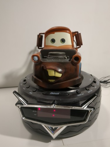 Disney Pixar Cars Tow Mater Truck Radio Talking Alarm Clock Tested And ...