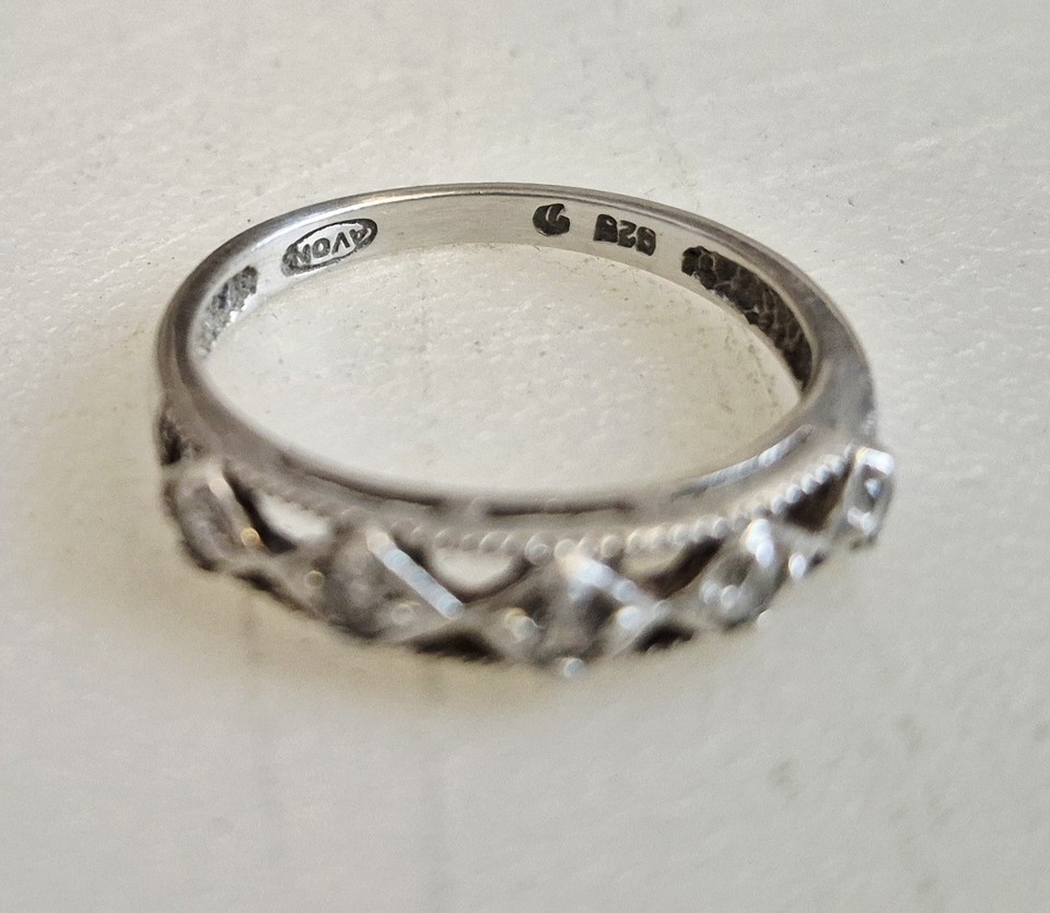 Vintage Sterling Silver Avon Ring Size 9 | eBay