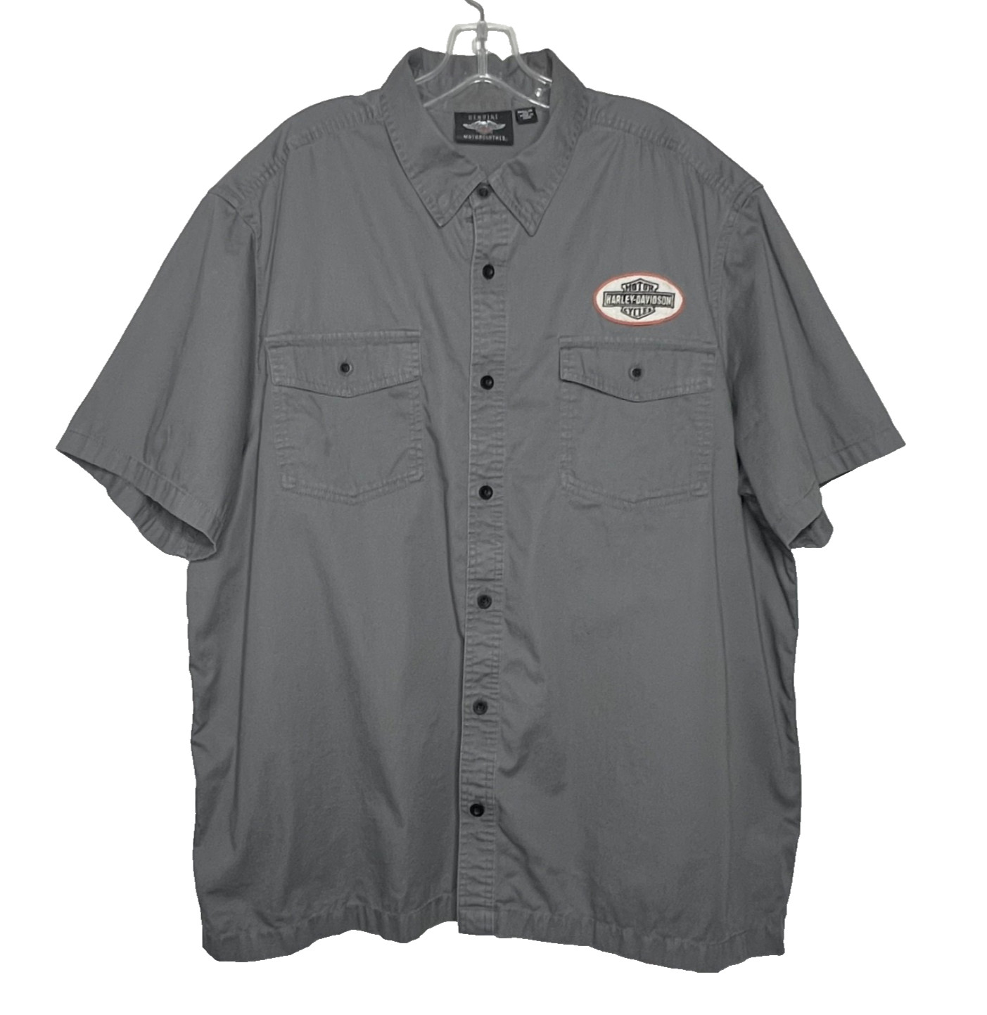 Harley Davidson Cursive Font Embroidered Mechanics Sh… - Gem
