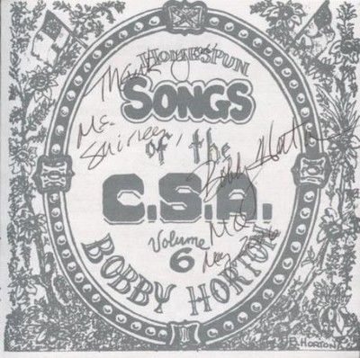 Bobby Horton: Homespun Songs Of The C.S.A. Vol 6 + Business Card MUSIC ...