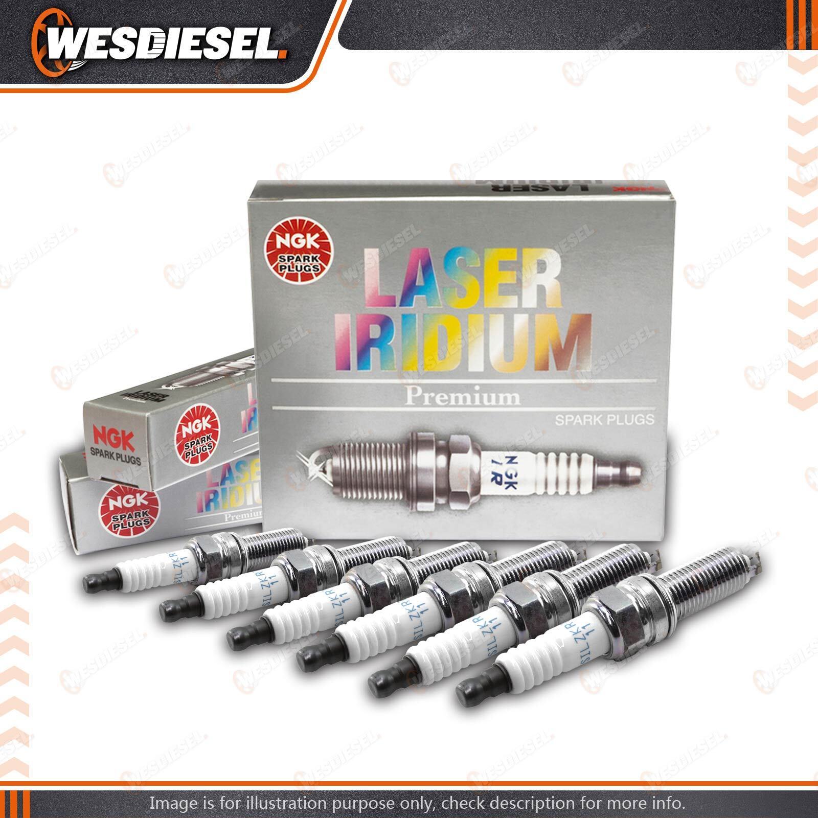 6 x NGK Laser Iridium Spark Plugs fit Nissan GT-R R35 3.8L V6 MPFI Twin ...