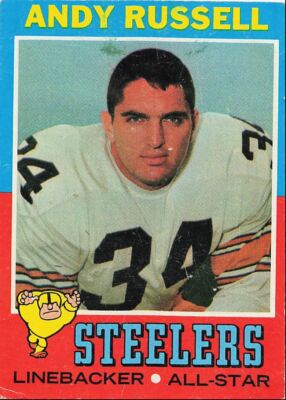 1971 Topps Andy Russell Pittsburgh Steelers #132 | eBay
