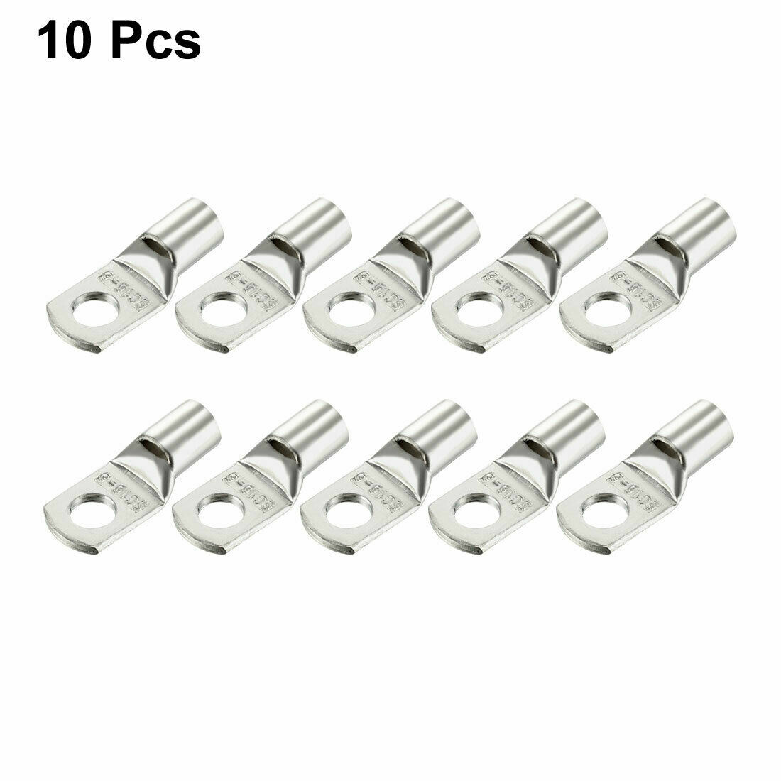 10Pcs SC16-6 Non-Insulated U-Type Copper Crimp Terminals 6mm2 Wire ...