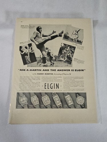 1938, Elign Proof Print Ad, Harry Martin, 12x14, (BM178) | eBay
